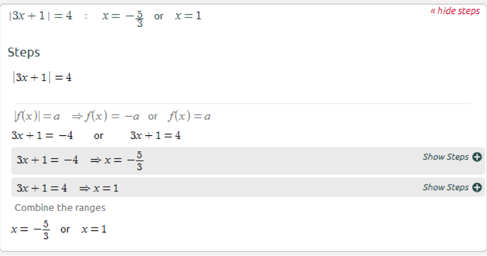 Symbolab Blog: High School Math Solutions – Absolute Value Equation ...