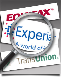 The Three Major Credit Bureaus [Equifax, Experian & TransUnion]