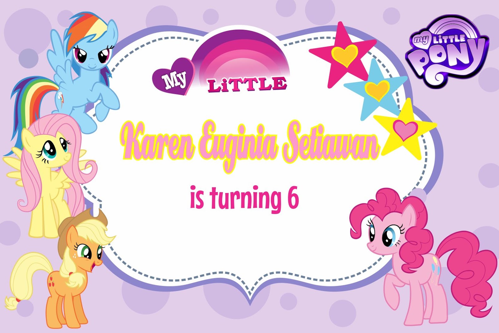 Banner Ulang Tahun Little Pony