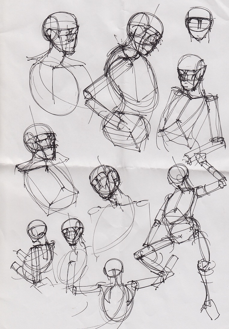 Louis learns to draw: Analytical Figure Drawing Day 38