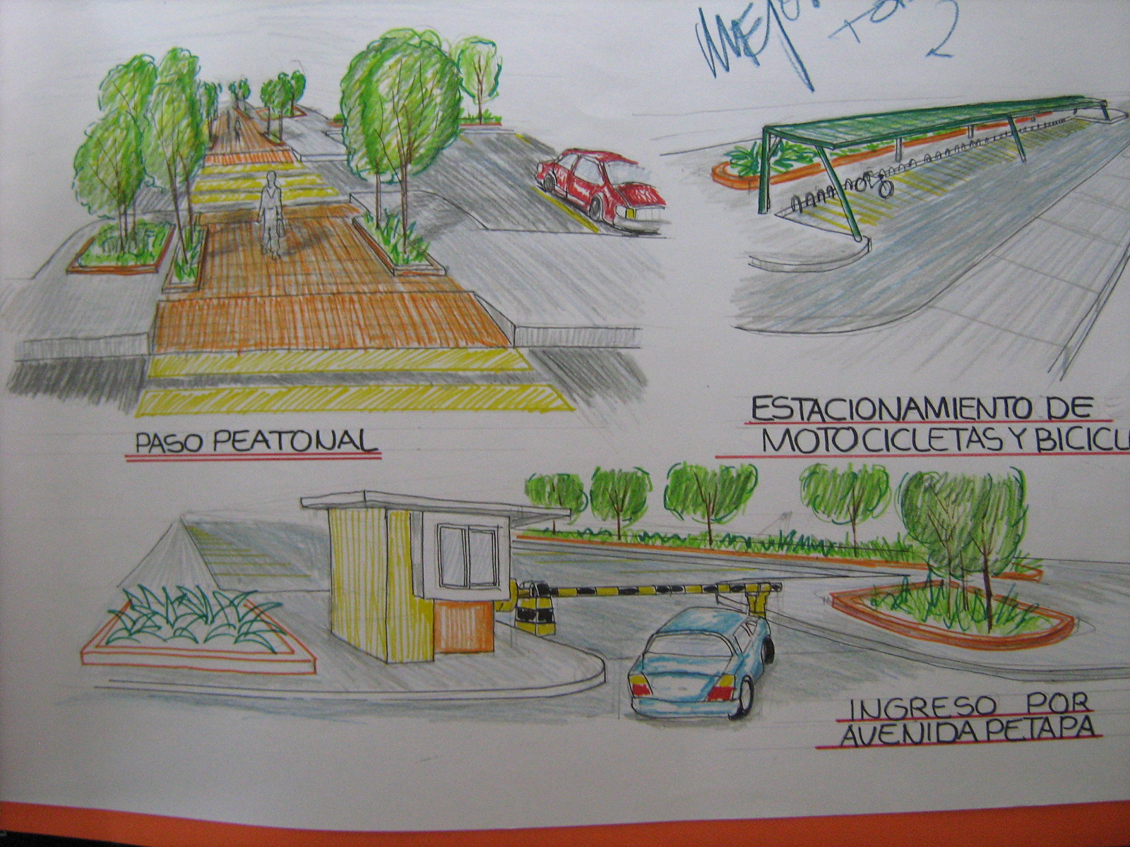 Mi Portafolio de Arquitectura USAC: EJERCICIO 1 PARQUEOS