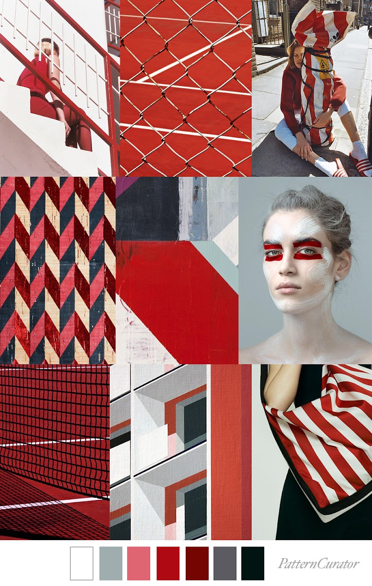 FASHION VIGNETTE: TRENDS | PATTERN CURATOR - BIG RED . FW 2019