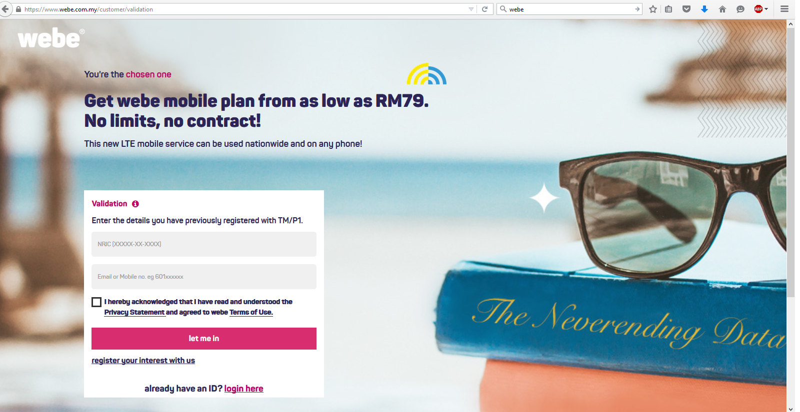 Info Dunia Tanpa Sempadan: Webe RM79 dari TM