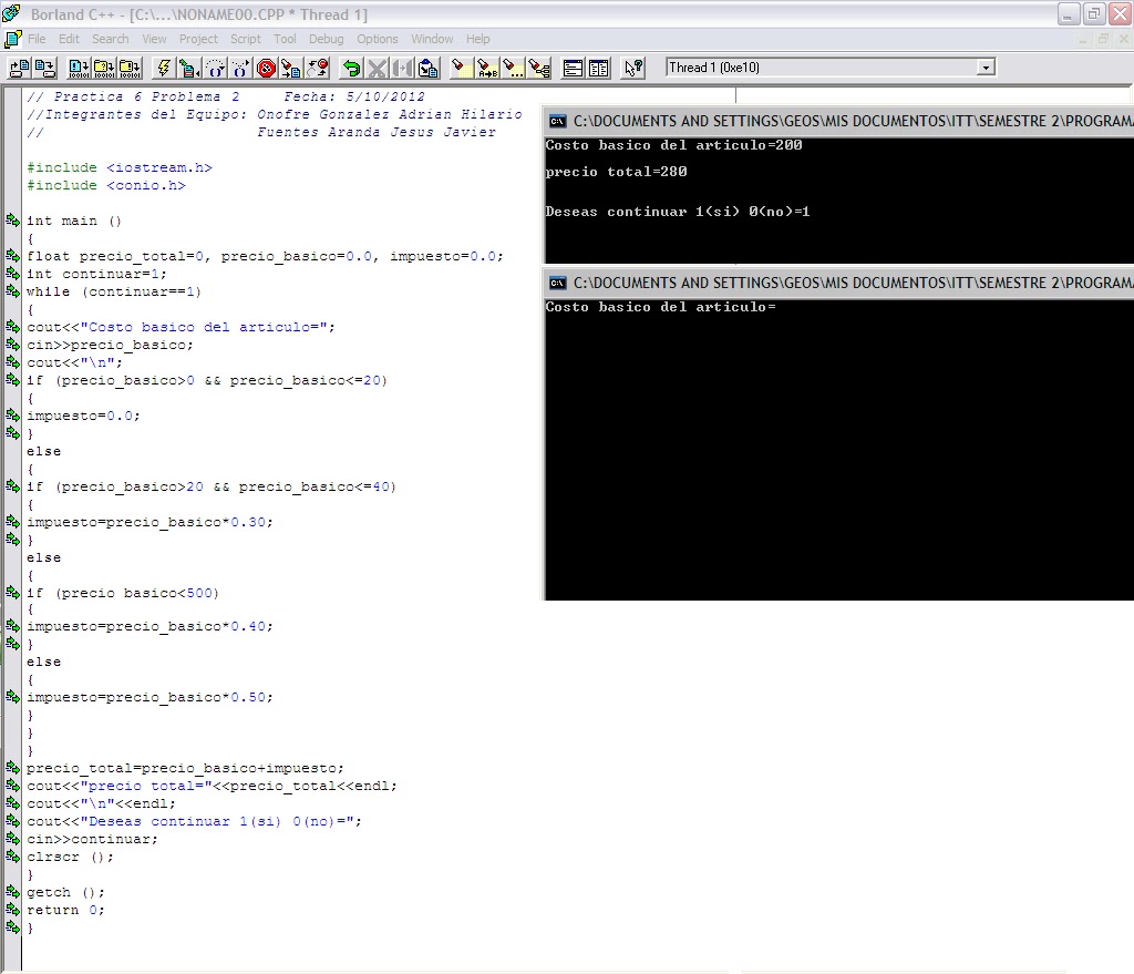 programacion estructurada: Practica 6