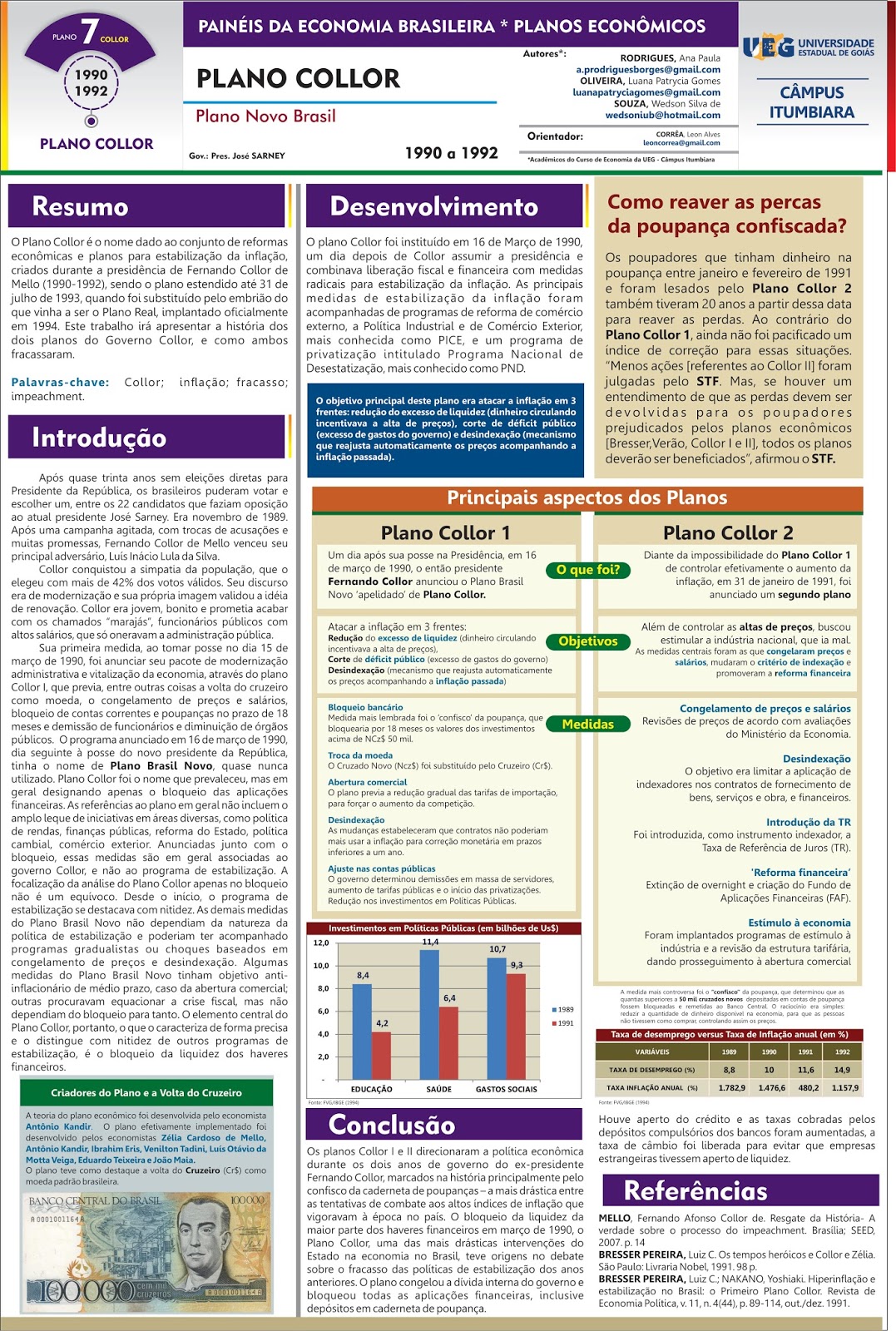 BLOG DO LEON: PLANO COLLOR: PLANO BRASIL NOVO