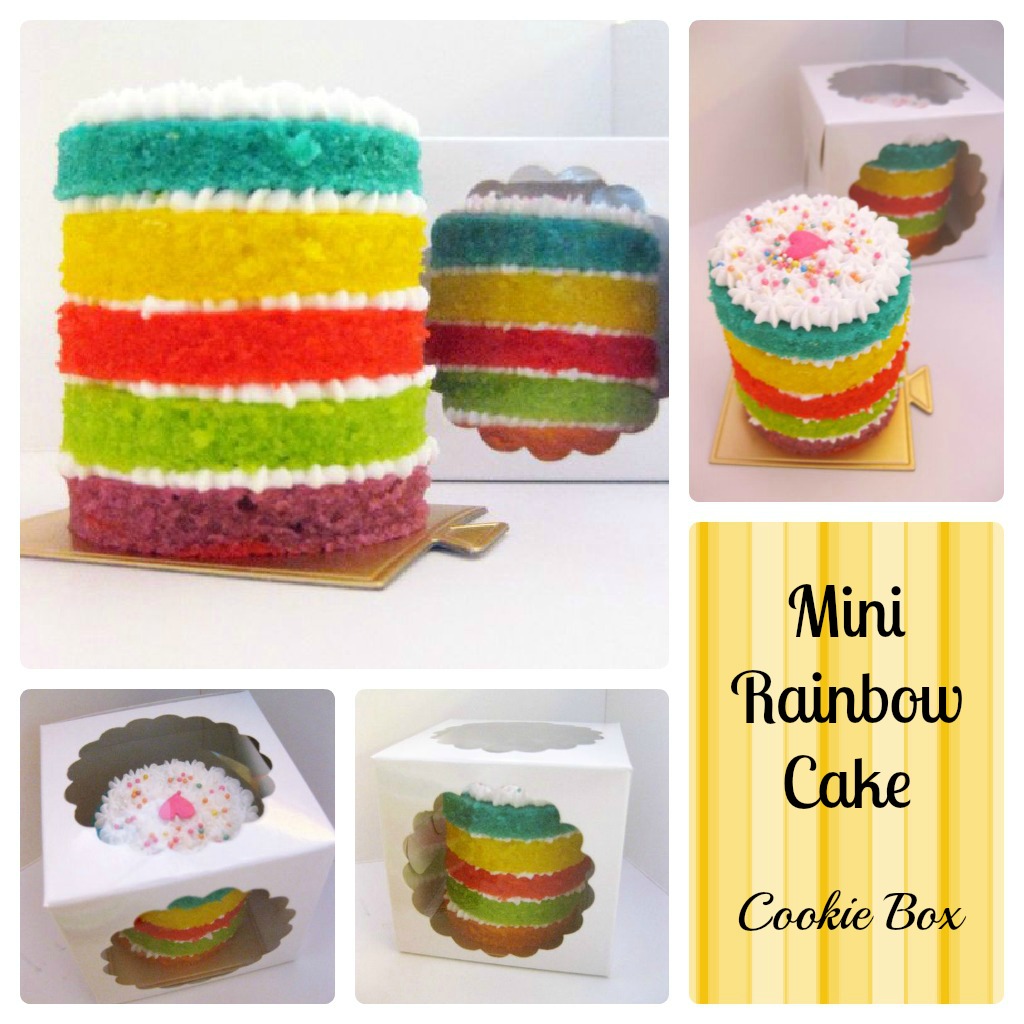 Cookie Box: Mini Rainbow Cake