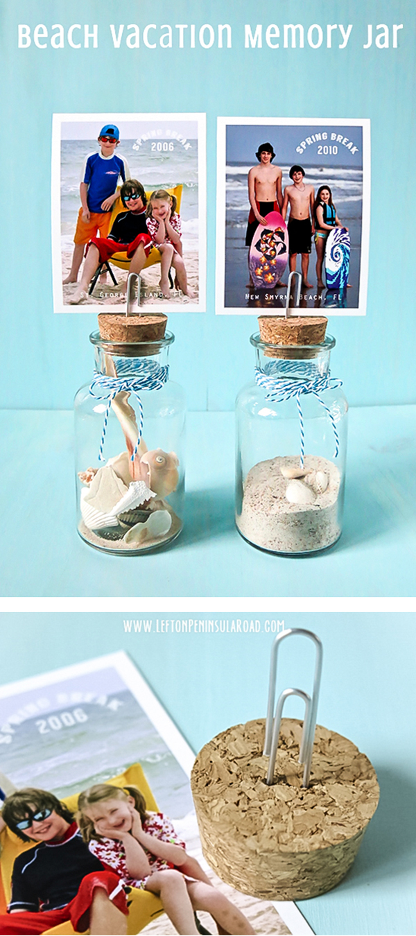 Make It: Beach Vacation Memory Jar | Left on Peninsula Road
