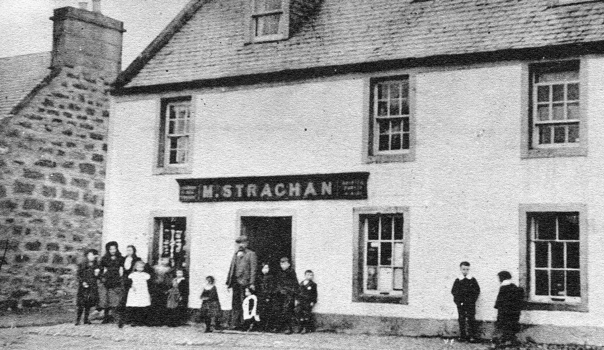 Tour Scotland: Old Photograph Post Office Maryburgh Scotland