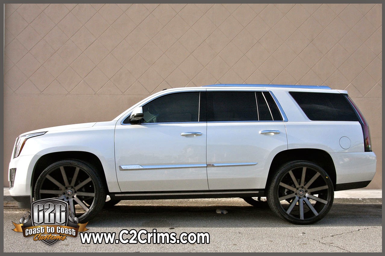 C2C Rims: 2015 Cadilac Esclade with 26" DUB Shot Calla's