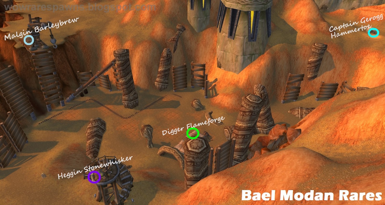 WoW Rare Spawns: Southern Barrens Rare Spawns
