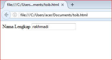 mengenal from di html - Manverskh