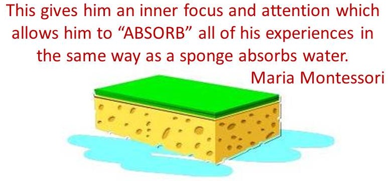 CHILD'S MIND WORKS LIKE A SPONGE