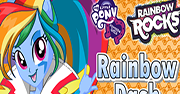 Rainbow Rock vestir Rainbow Dash | Juegos de Equestria Girls - Rainbow ...
