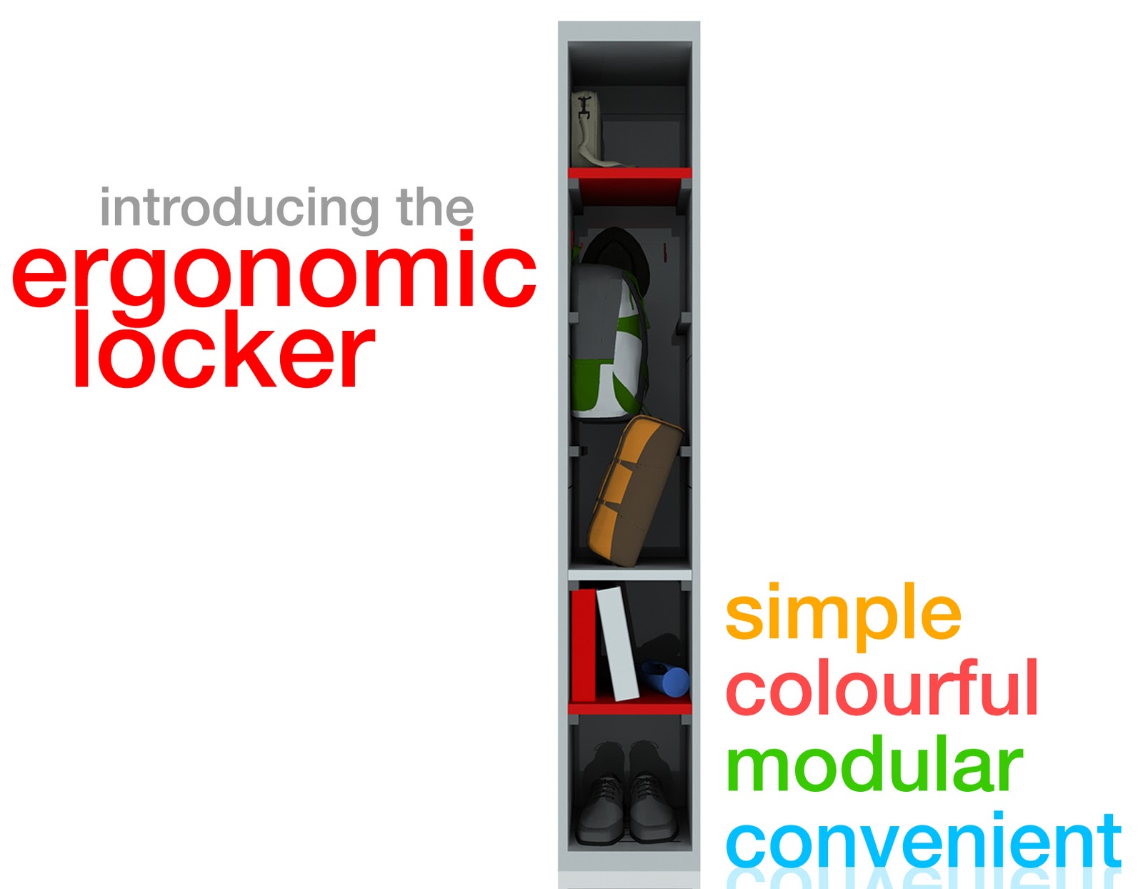 Design Block: Ergonomic Locker