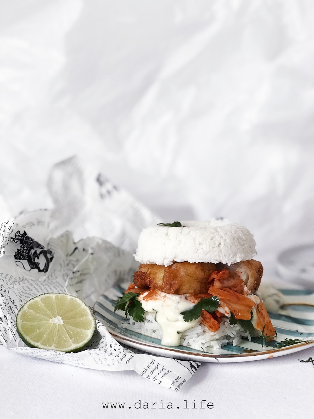 daria.life: Fisch - Reis - Bagel mit Kimchi