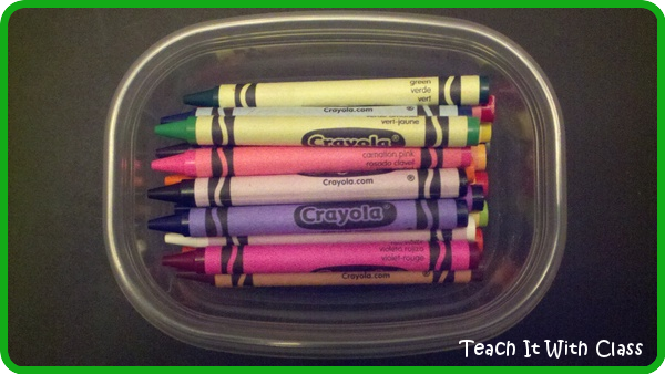 Teach it With Class: Crayon Storage {Organization}