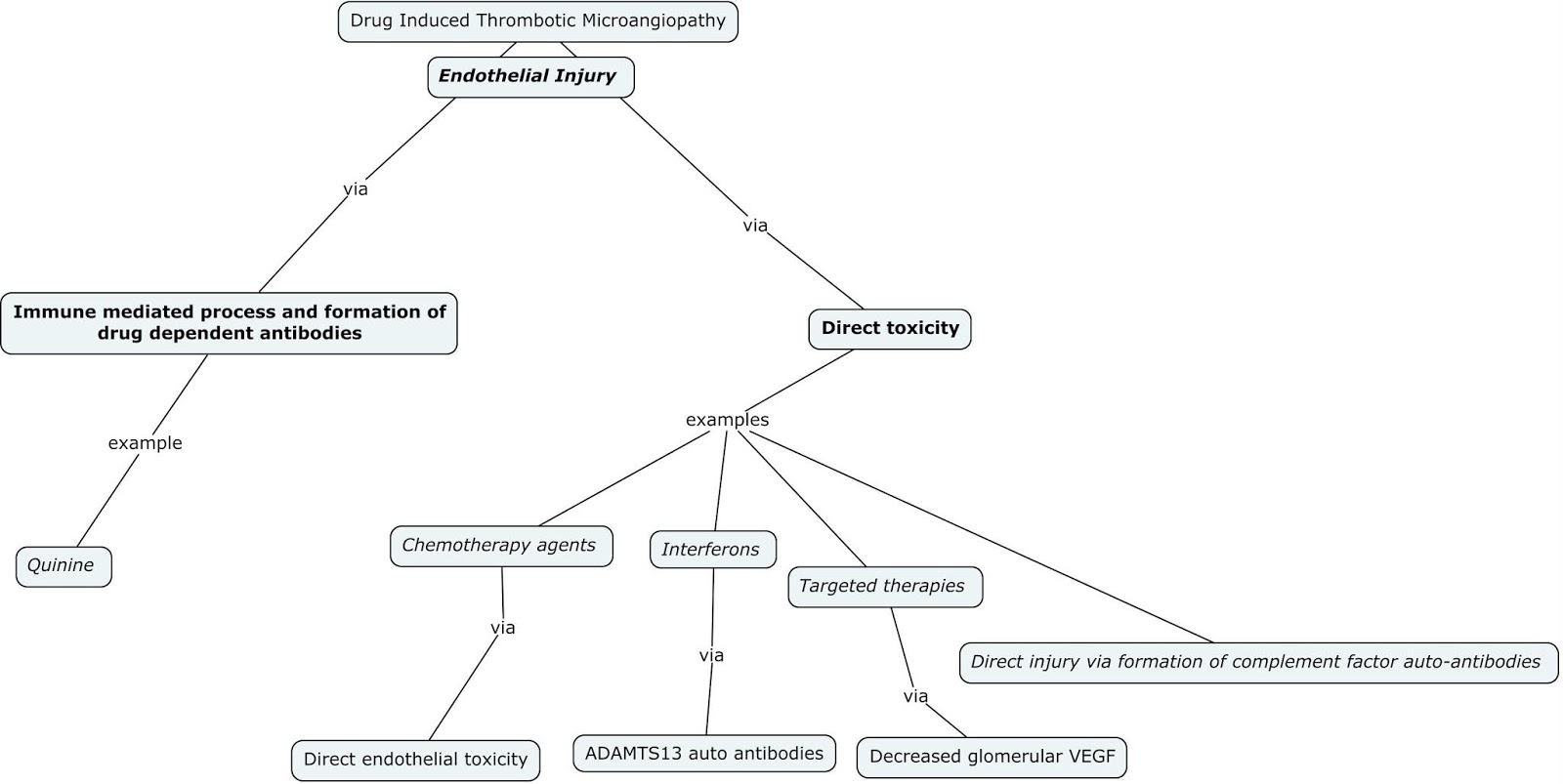 Nephron Power: Concept Map: Drug Induced TMA