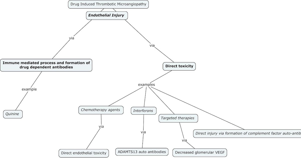 Nephron Power: Concept Map: Drug Induced TMA