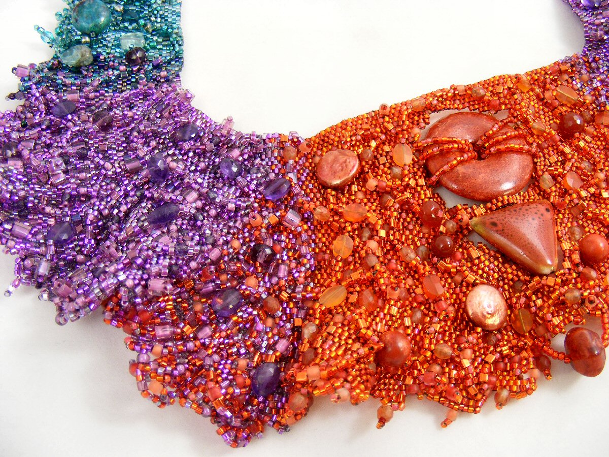 Sweet Freedom Designs: Freeform Peyote Collar/Neckpiece