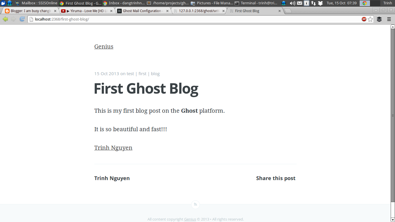 Ghost - A new blogging platform