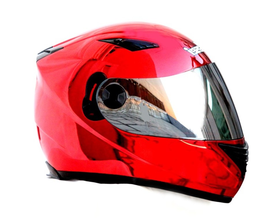 Red Motorcycle Helmets