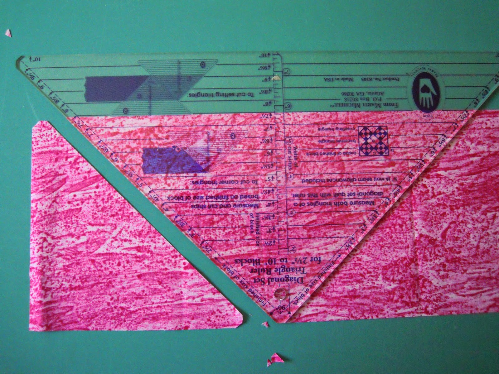 Quilting through Rose-colored Trifocals!: Cutting Setting Triangles for ...