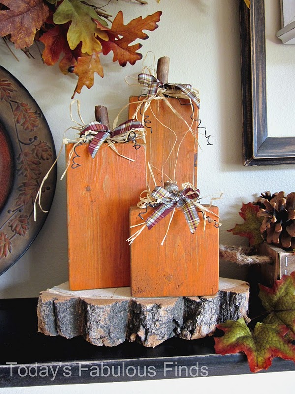 Today's Fabulous Finds: {Spooky} 2x4 Pumpkins
