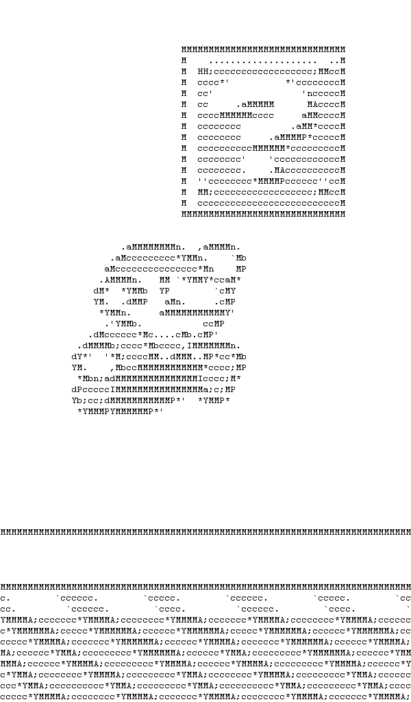 Ejemplos de dibujos hechos en ASCII