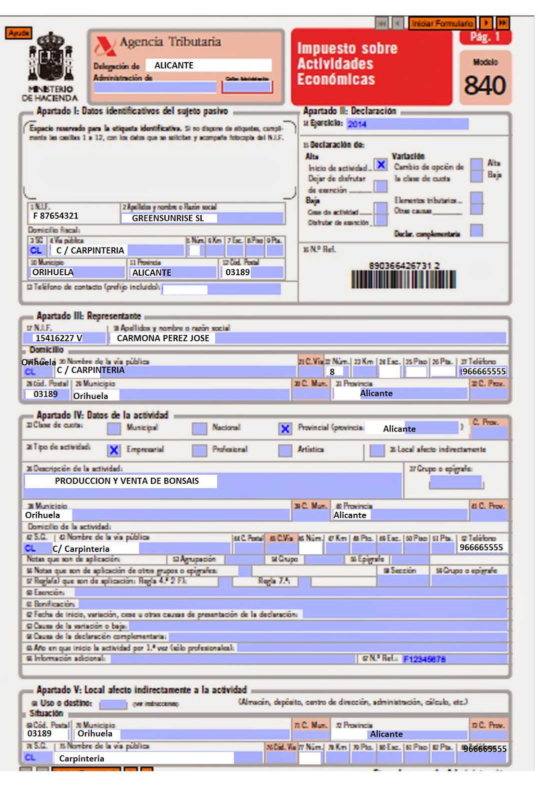 GreenSunrise: PASO 2: HACIENDA