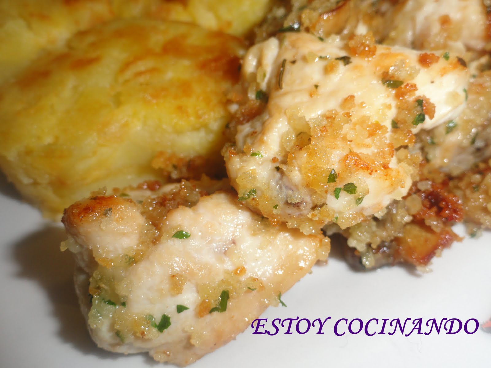 ESTOY COCINANDO: POLLO AL PAN