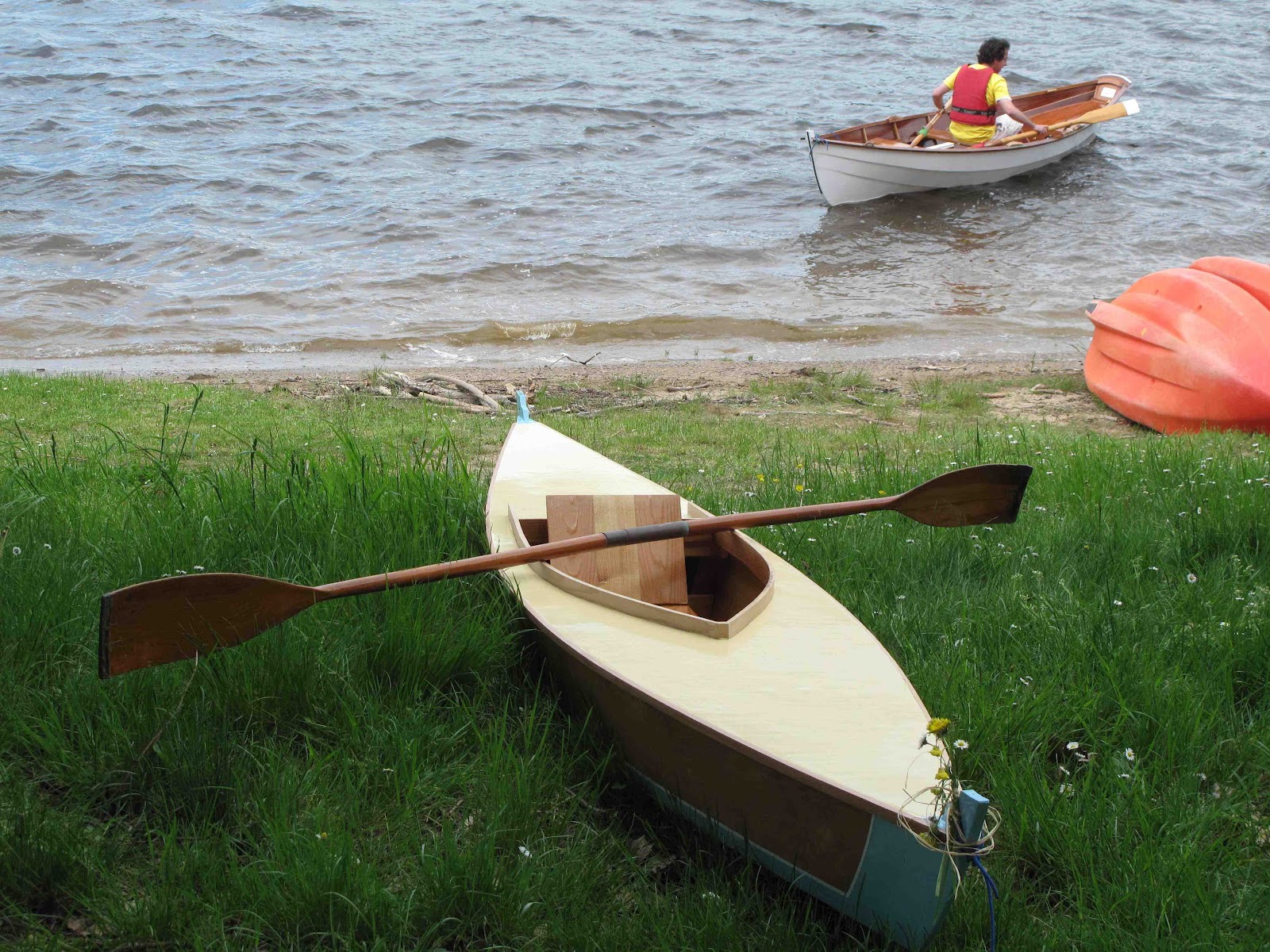 les poissons des arbres: mise à l'eau de la périssoire