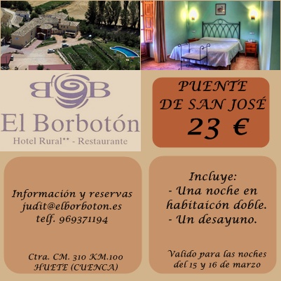 Hotel Rural El Borbotón : marzo 2013