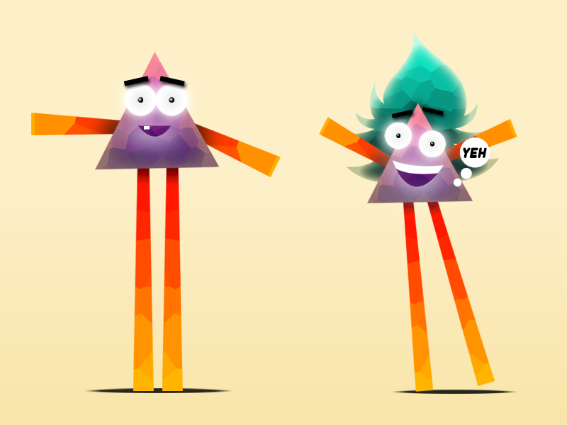 Art work: Character design from basic shapes