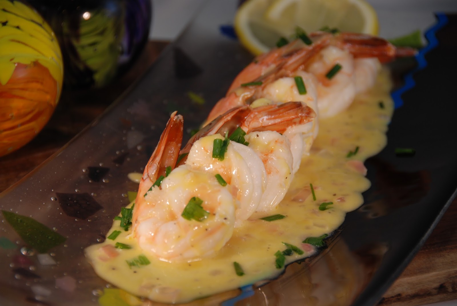 Paleo Rebel: Butter Poached Shrimp in a Lemon Buerre Blanc Sauce