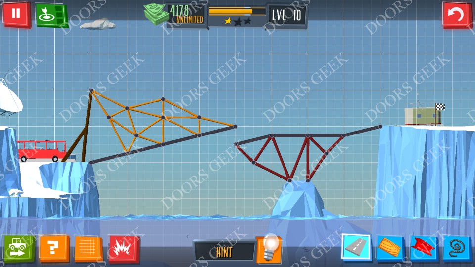 Build a Bridge! Level 10 ~ Doors Geek