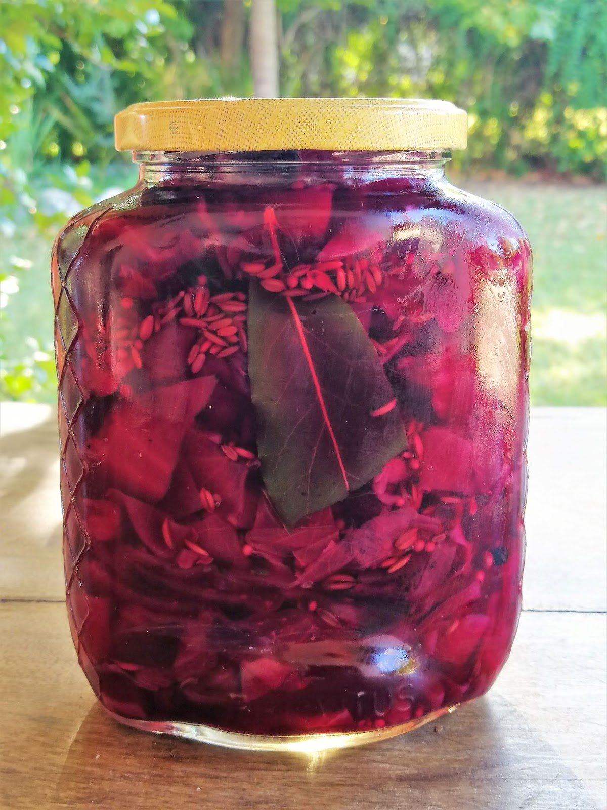 Repollo colorado en vinagre