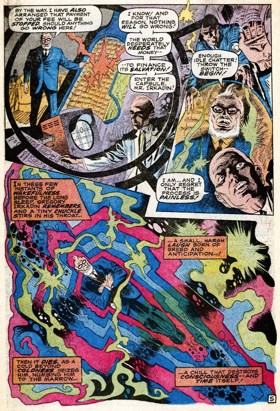 Four-Color Shadows: The Man Who Owned the World-Tom Sutton-1970