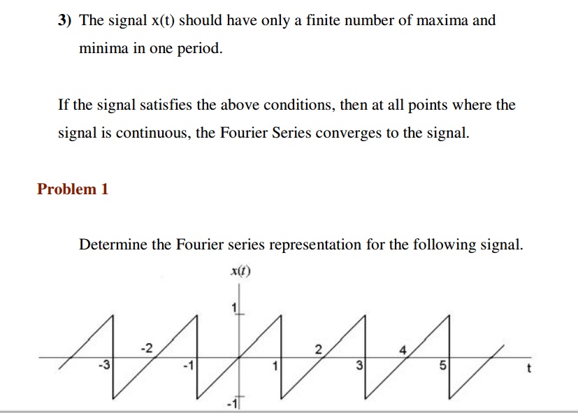 ANALYSIS OF CONTINUOUS TIME SIGNALS