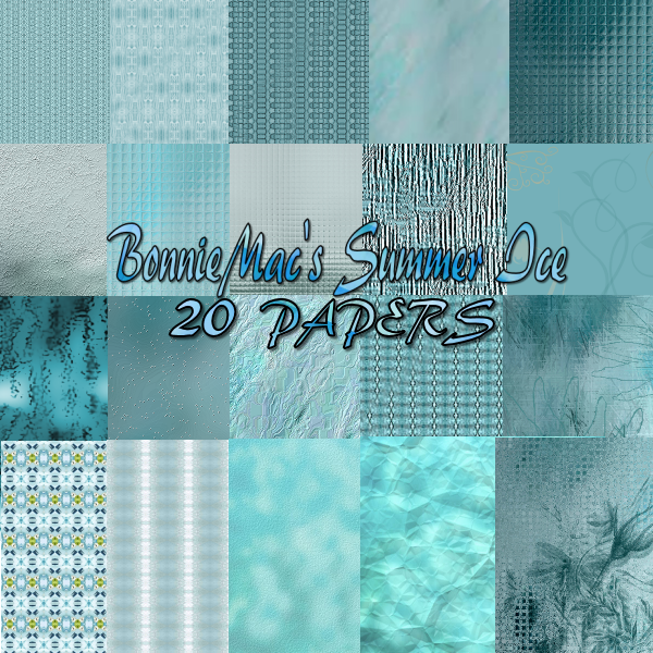 BonnieMac's PSP Tubes and Scrapkits: Summer Ice Kit - Tagger's size and ...