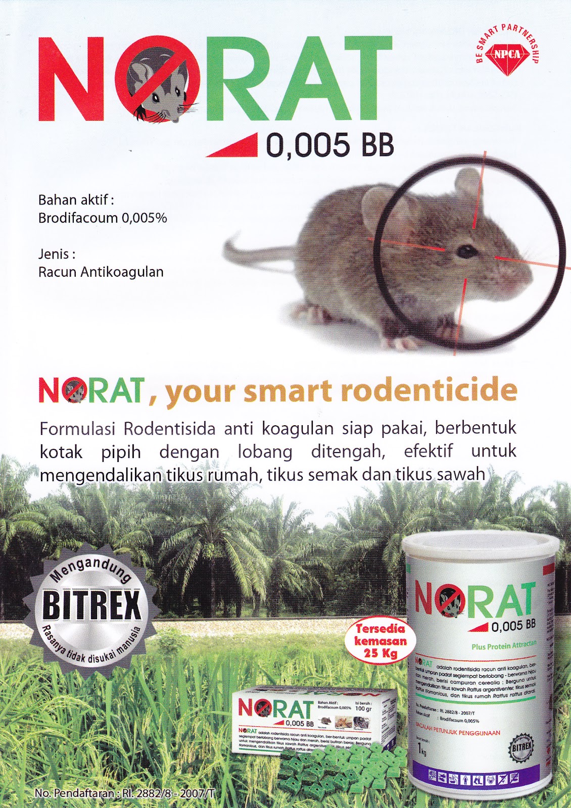 HGL-Online: Norat Racun Tikus ( Brodifacum 0,005%)