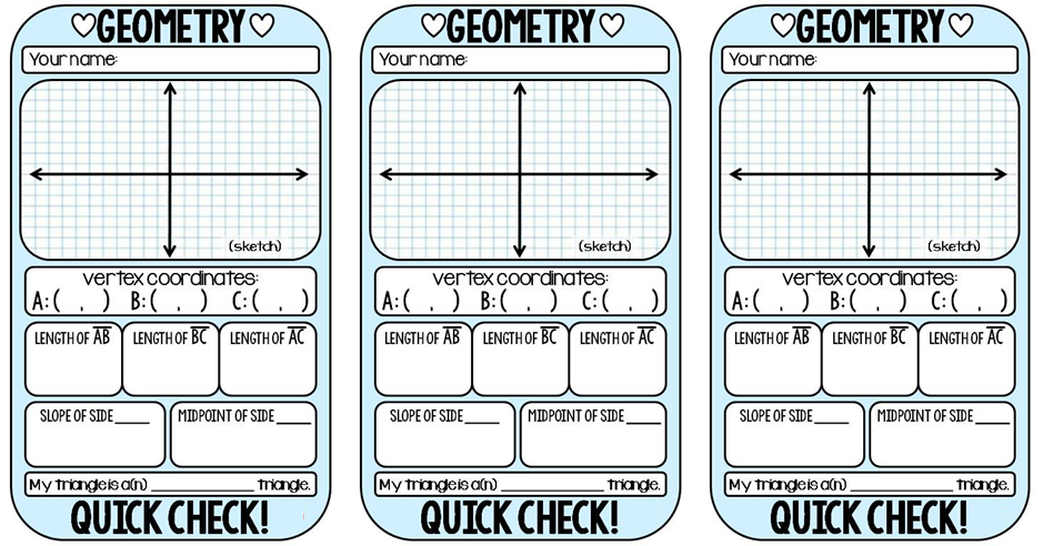 Scaffolded Math and Science: Geometry Quick Check