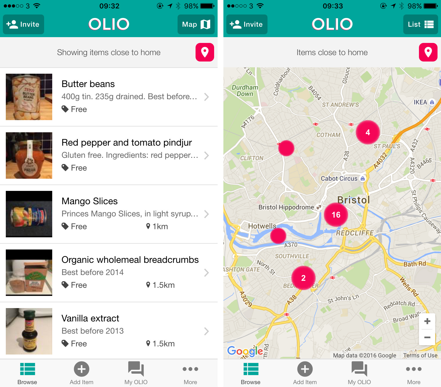 Baby Fergusson: Olio - Food Sharing Revolution App