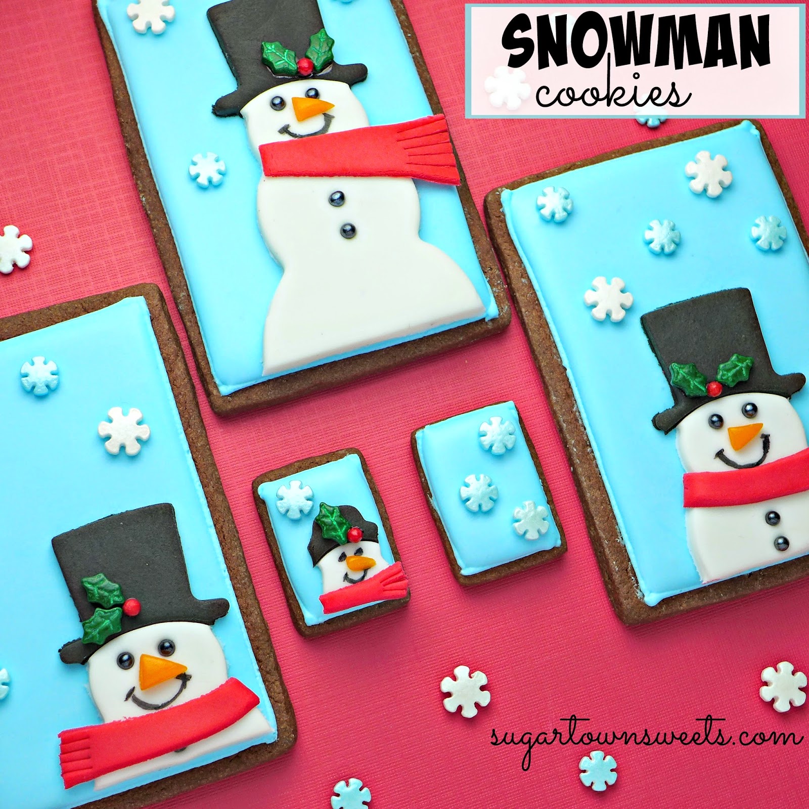 Sugartown Sweets: Snowman Cookies!