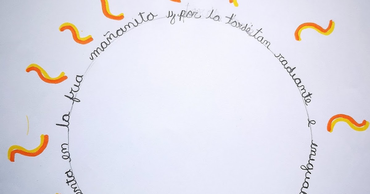 Los cuentos de Sofi: Caligrama: Sol