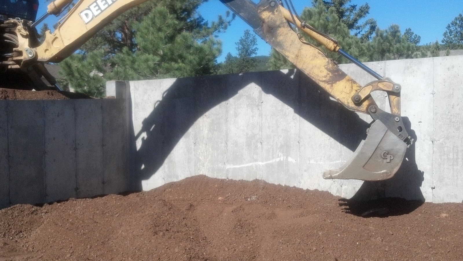 Stannard Log Home: Garage Backfill & Slab
