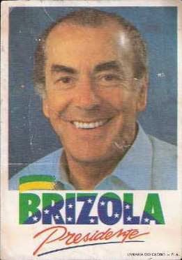 Politicando Nova Trento: Túnel do Tempo: Santinho Brizola 1989