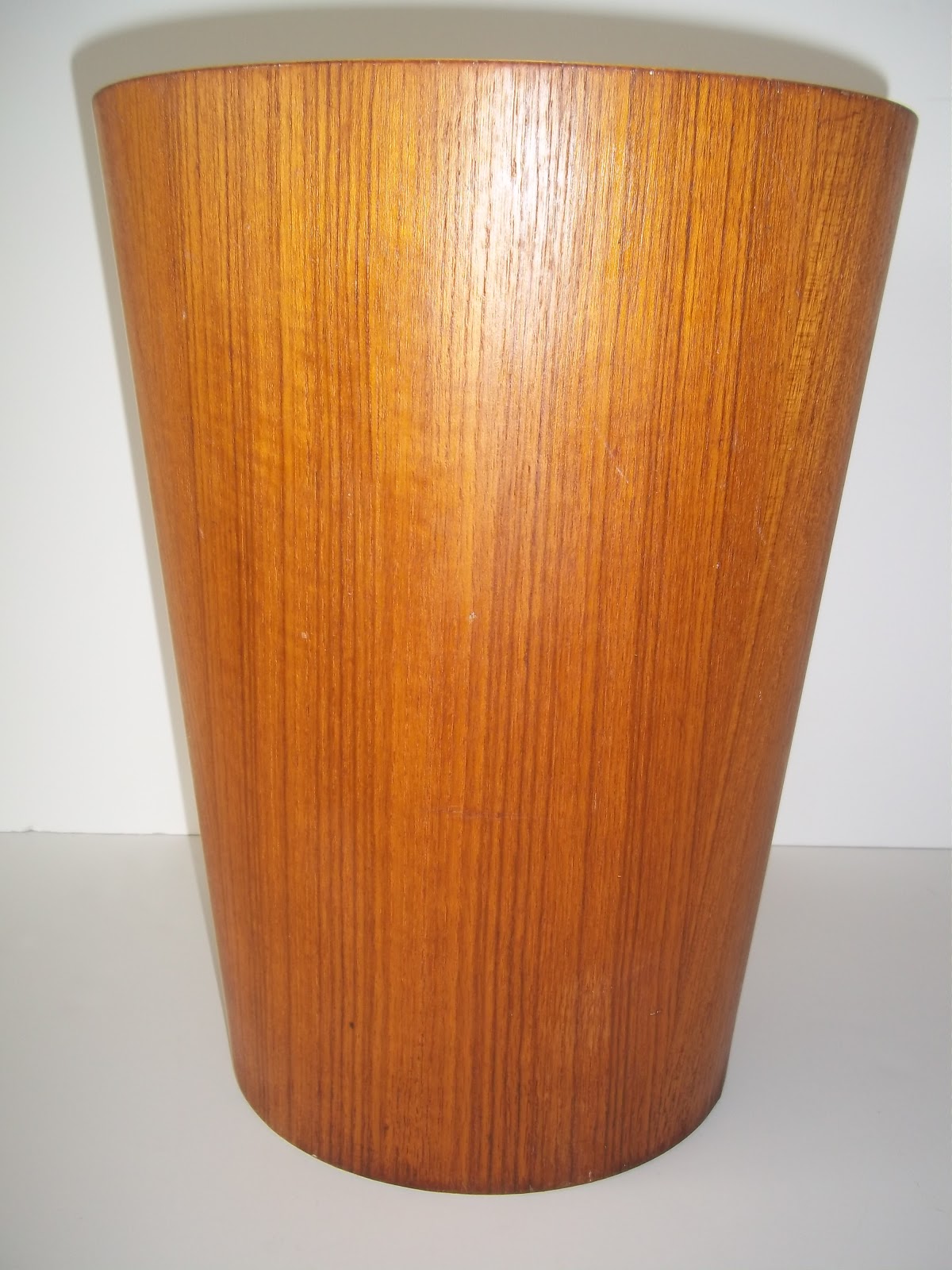 modern20: MId Century Danish Modern Teak Waste Basket
