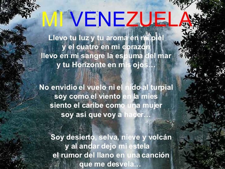 Poemas y Versos: Venezuela Letra de Francisco Herrero y Luis Armentero