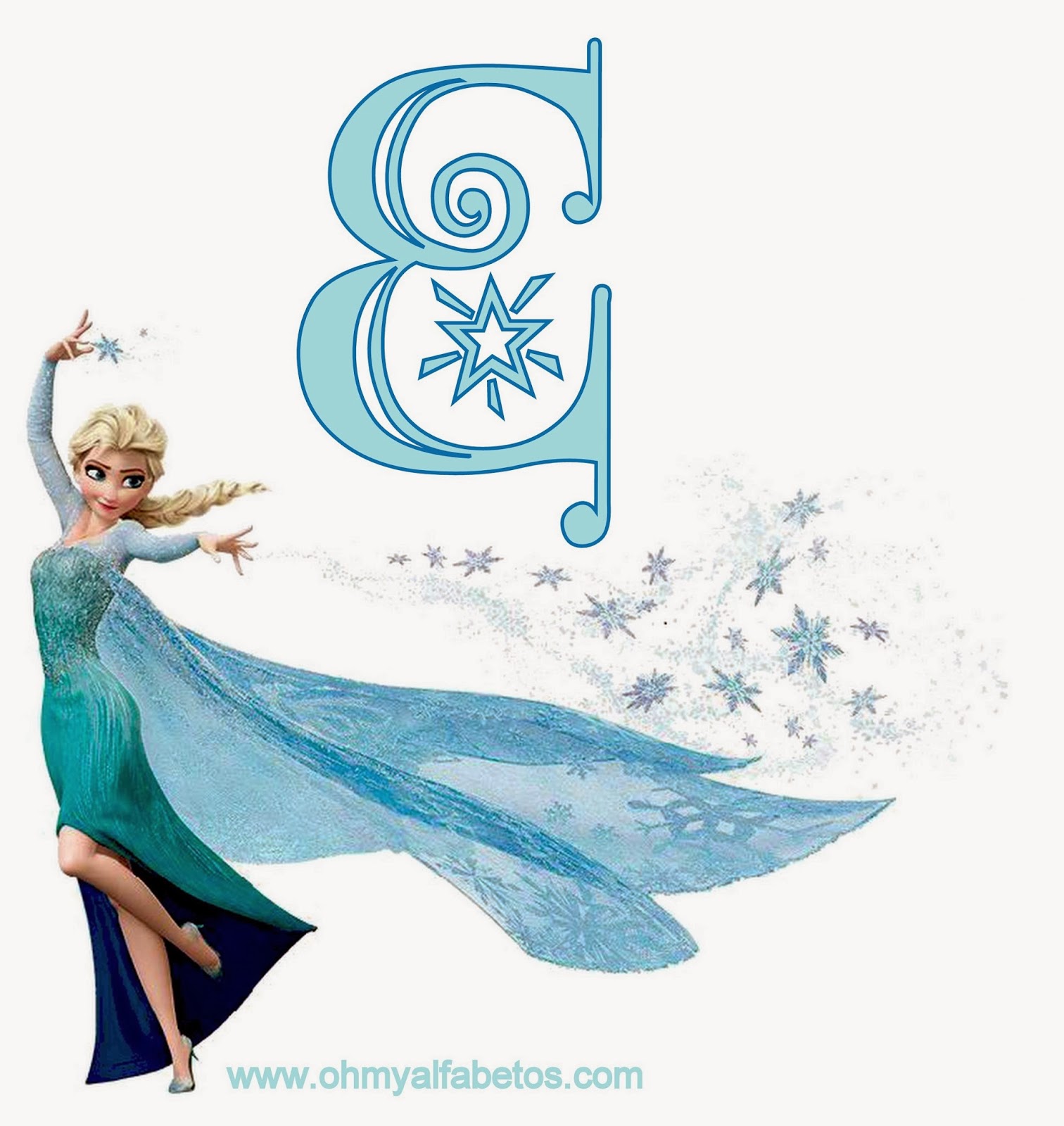 Frozen: Alfabeto de Elsa. - Oh my Alfabetos!