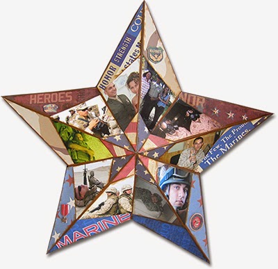 Ben Franklin Crafts and Frame Shop: DIY: Metal Star Photo Collage